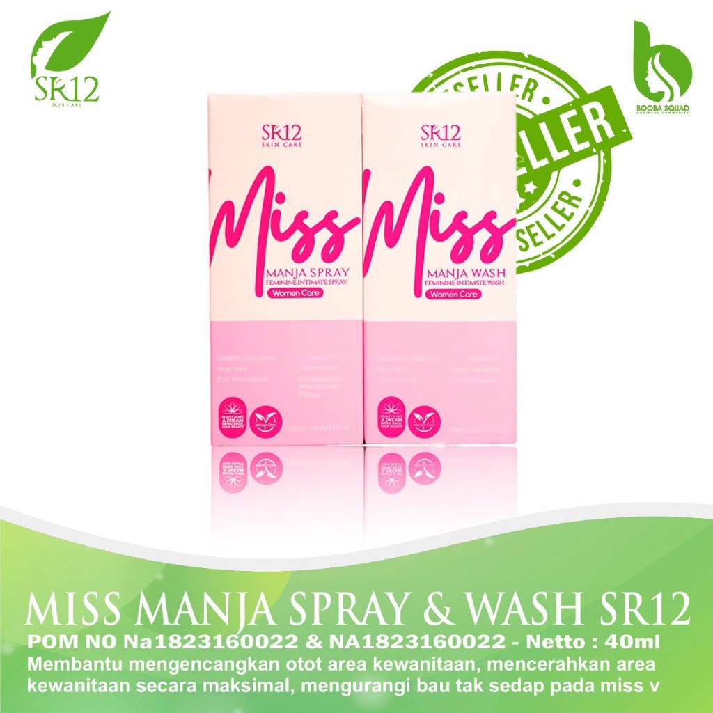 Jual MISS MANJA WASH SR12 dan FEMININE INTIMATE SPRAY / KEPUTIHAN ...