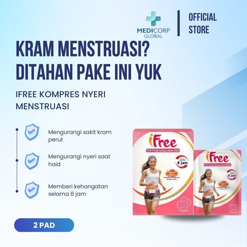 Jual [MEDICORP] Ifree kompres hangat nyeri haid menstruasi / kram perut ...