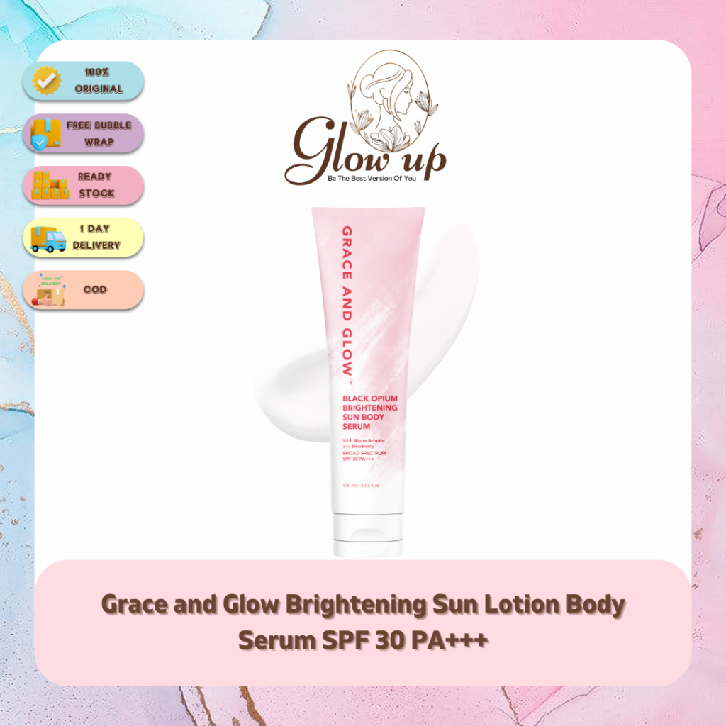Jual Grace and Glow Brightening Sun Lotion Body Serum SPF 30 PA ...