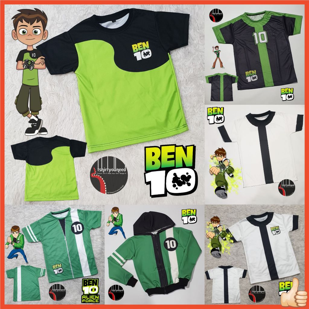 Jual Baju FULLPRINT Kaos Dress Jaket Anak Dewasa Kostum Ben 10 Tennyson ...