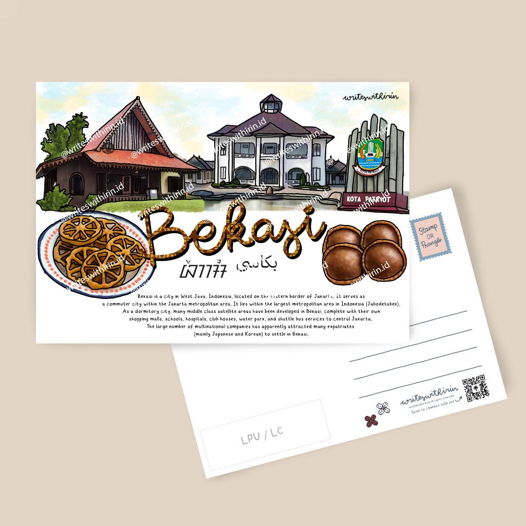 Jual (writeswithirin) Kartu Pos/ Postcard/ Poskad Kota-kota Indonesia ...
