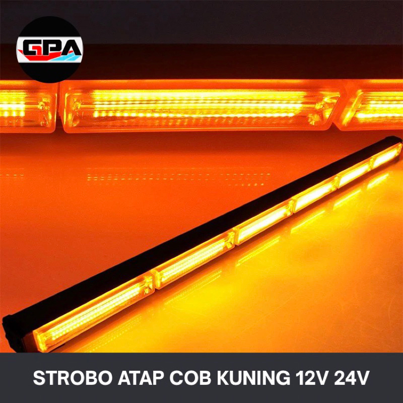 Jual Lampu Flash COB LED Blitz Truck Tambang Warning 12V 24V Kuning 4H ...
