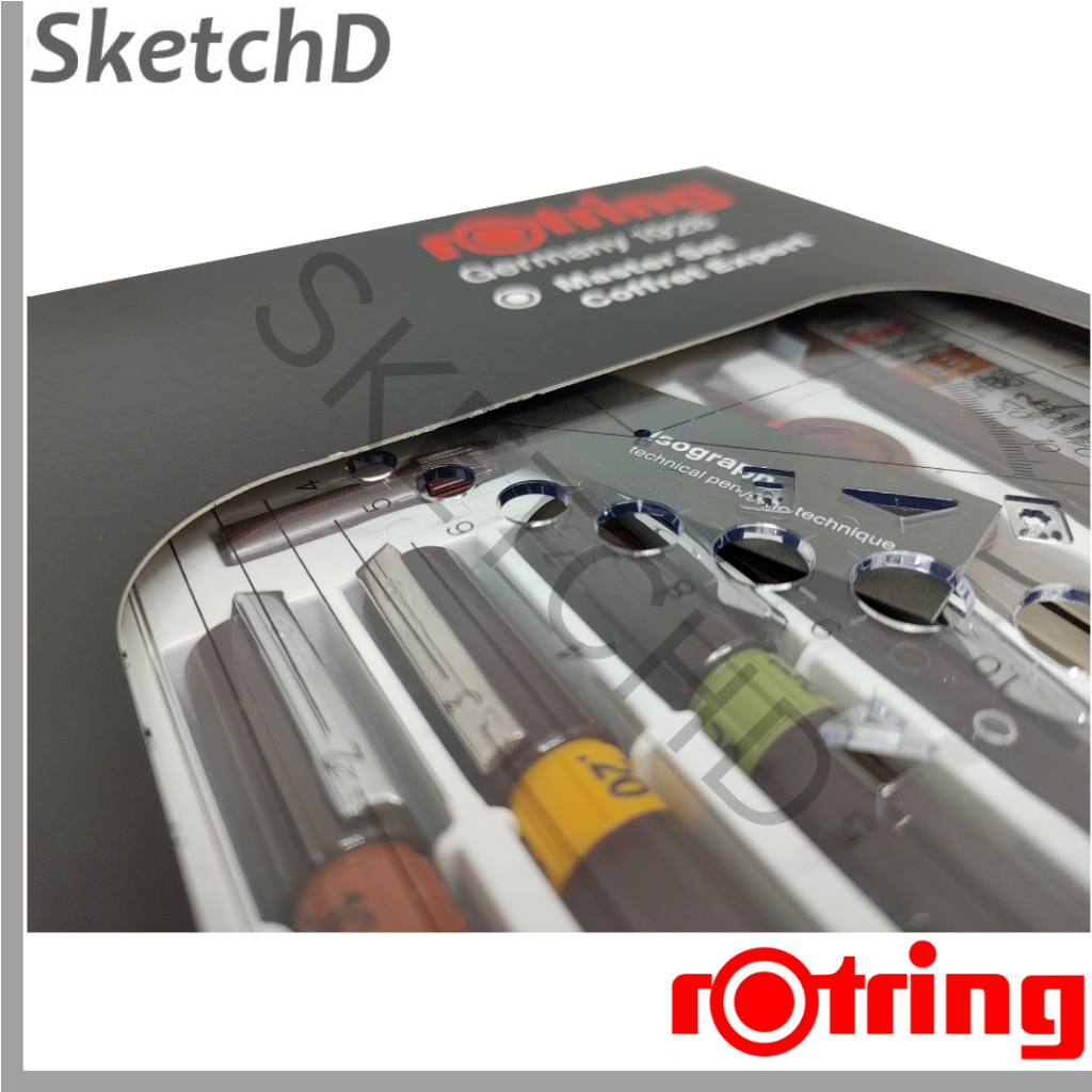 Jual Isograph set 01 . 02 . 03 Drawing pen Rotring college set pensil ...