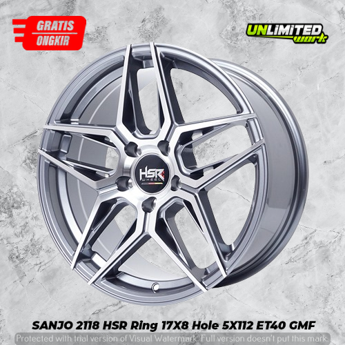 Jual Velg HSR Tipe SANJO Pcd 5X112 Buat Mobil Mercedes Benz Mercy R17 Murah | Shopee Indonesia
