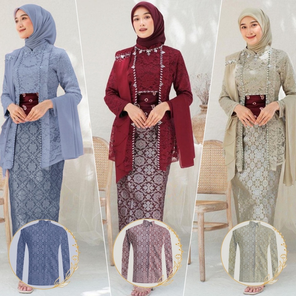 Jual Direkomendasikan BATIK COUPLE TERMURAH Kebaya Sabira Laksmi ...