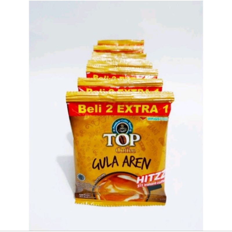 Jual TOP COFFEE GULA AREN HITZZ - 1 sachet 22 gram / KOPI GULA AREN ...