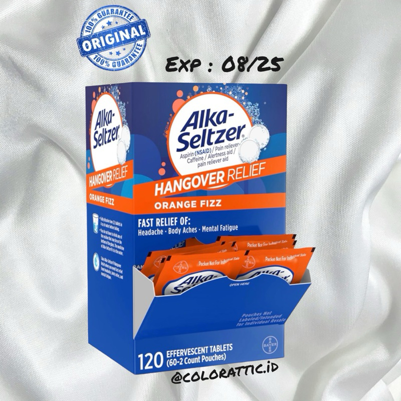 Jual Alka-Seltzer Hangover Relief Tablets In Sachets | Shopee Indonesia