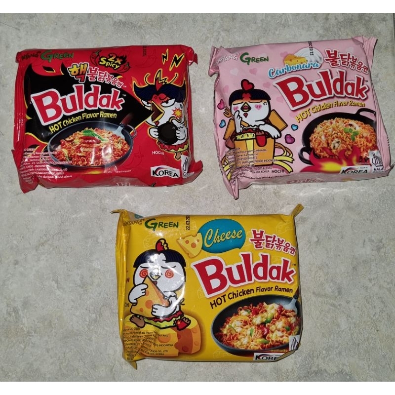 Jual Mie korea HALAL | Samyang Green | Mie Buldak Hot Chicken Flavor ...