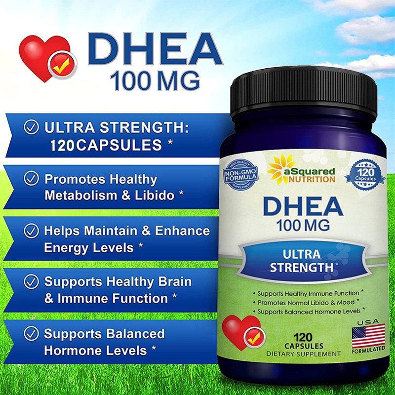 Jual DHEA 100mg, 100% Vegetarian, Kekebalan Tubuh, Penuaan Sehat ...
