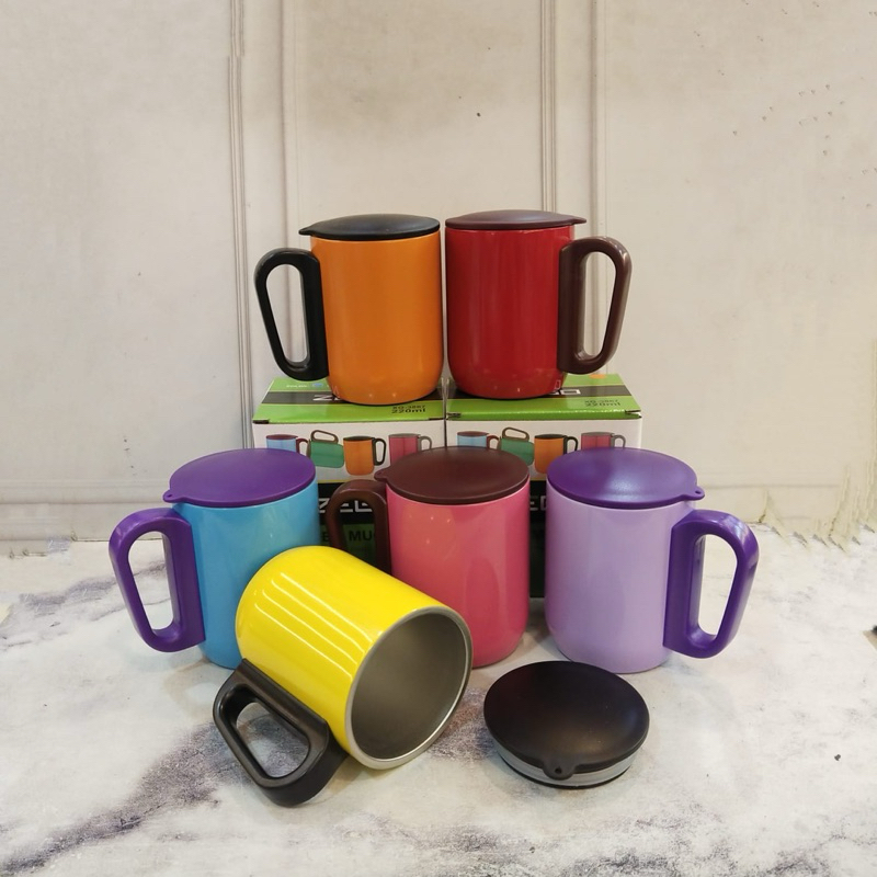Jual GELAS MUG ZEGO 3867 HOT N COLD 220ml//COFFEE MUG STAINLESS STEEL ...