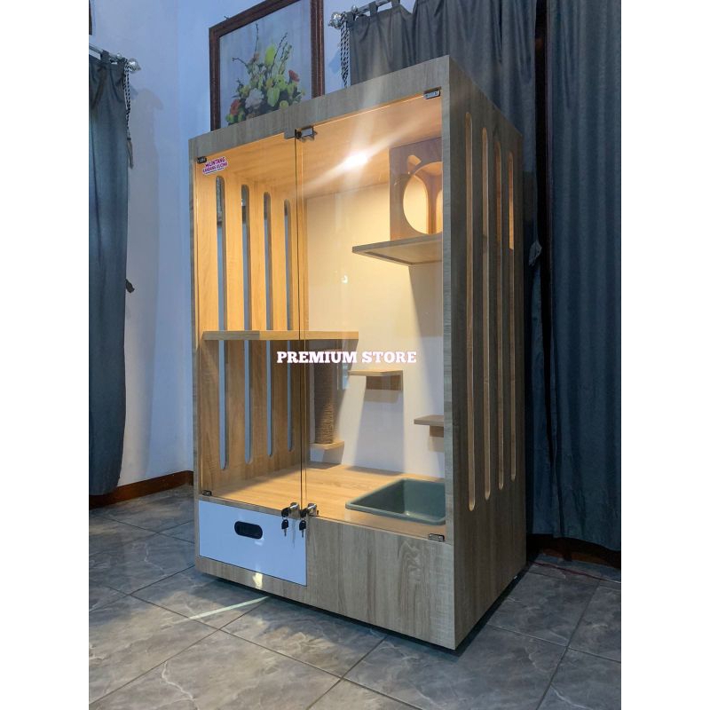 Jual Kandang kucing premium rumah kucing kandang kucing minimalis cat ...