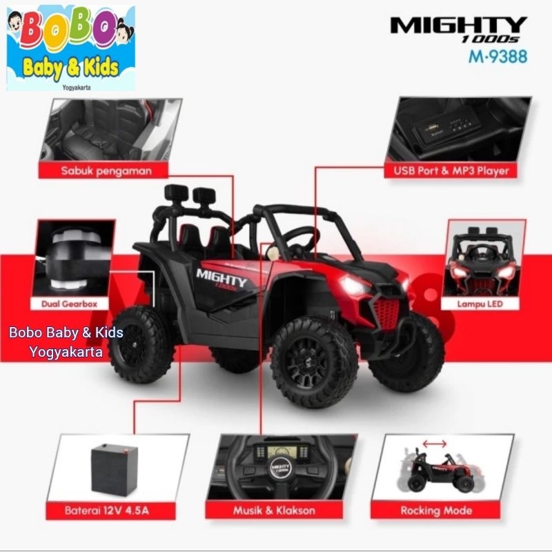 Jual Mobil Aki Anak 12Volt Double Dinamo Jeep Mighty Mainan Mobil Aki ...