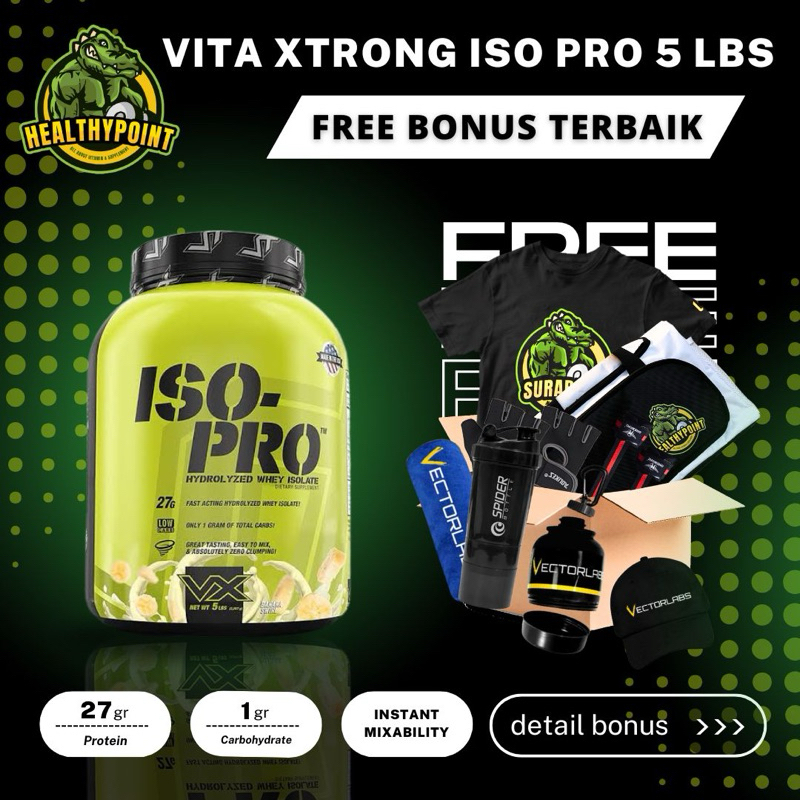 Jual Vita Xtrong Iso Pro 5 Lbs Hydrolyzed Isolate Whey Protein | Shopee ...