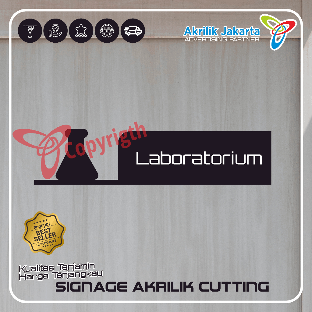 Jual Papan Nama Akrilik cutting Nama ruangan / Name Room signege custom ...