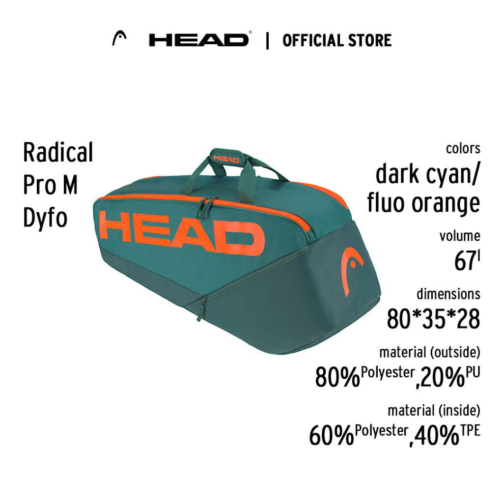 Jual HEAD Pro Racket Tennis Bag 260223 - Tas Tennis (Hijau) | Shopee ...