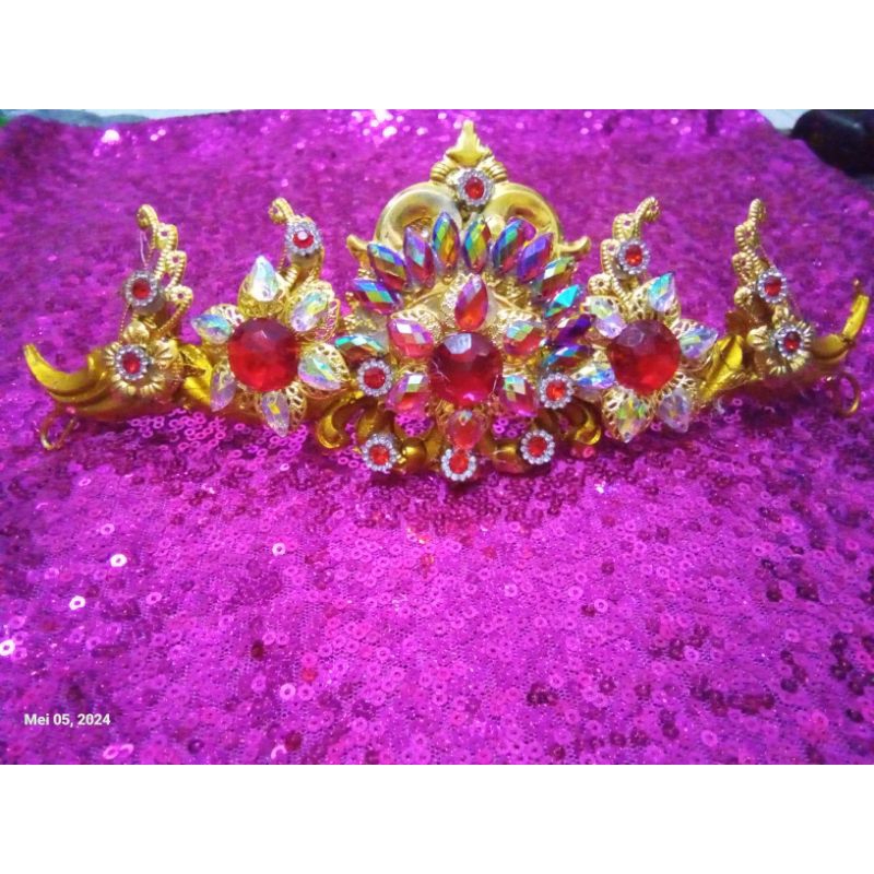 Jual siger Md tari/ hiasan kepala penari/mahkota 3d dan melati aneka ...