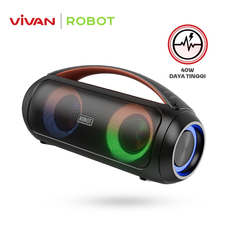 Jual VIVAN X ROBOT Karaoke Speaker RB600 dengan Wireless Microphone 40W ...