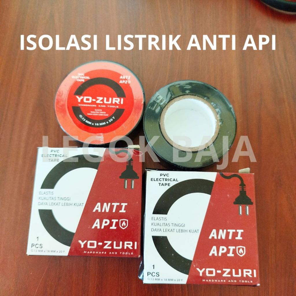 Jual Isolasi Listrik Isolatip Kabel Listrik Lakban Hitam Anti Api ...