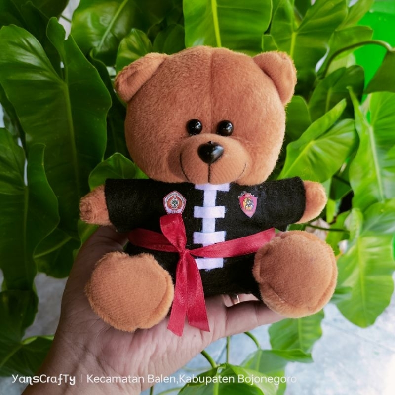 Jual Boneka beruang mini tema IKSPI sabuk merah (baju+celana). Boneka ...