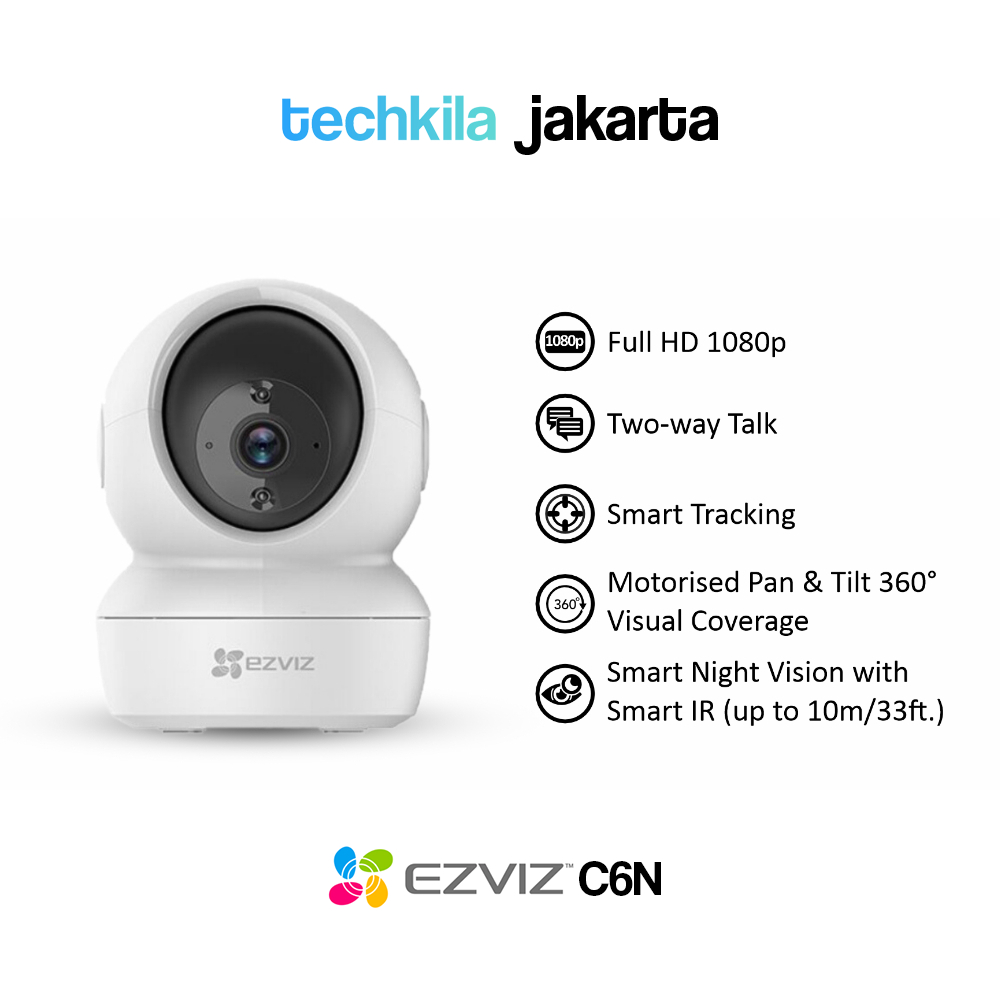 Jual EZVIZ C6N CCTV WIFI / SMART HOME IP CAMERA CCTV INDOOR | Shopee ...