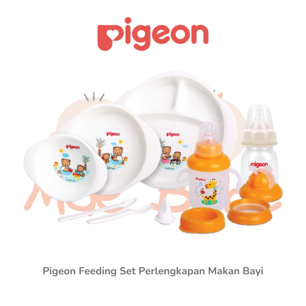 Jual Pigeon Feeding Set Paket Perlengkapan Makan Anak Bayi | Shopee ...