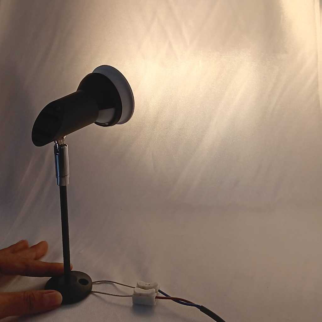 Jual Kap Lampu Sorot Pameran MR16/Stand Spotlight MR16 Hitam Kosongan ...