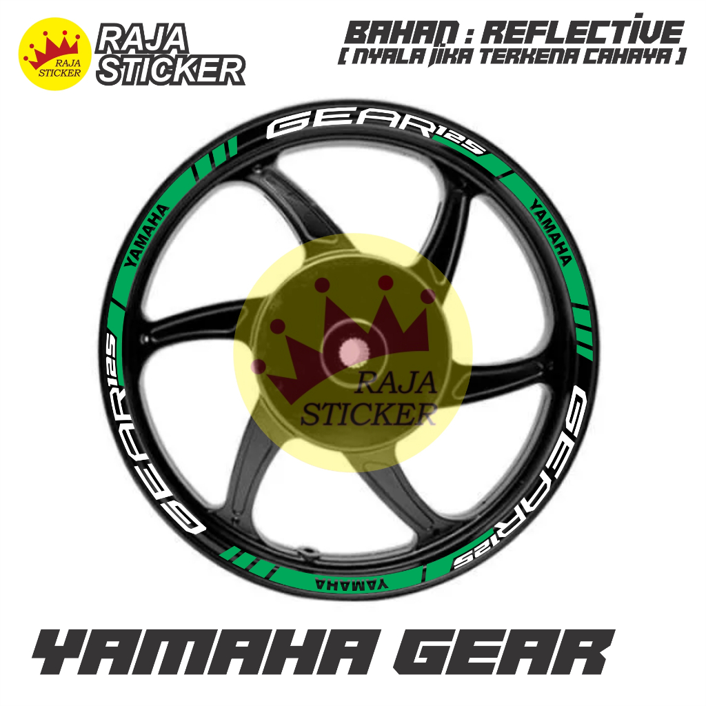 Jual Sticker velg yamaha gear bahan reflective | Shopee Indonesia