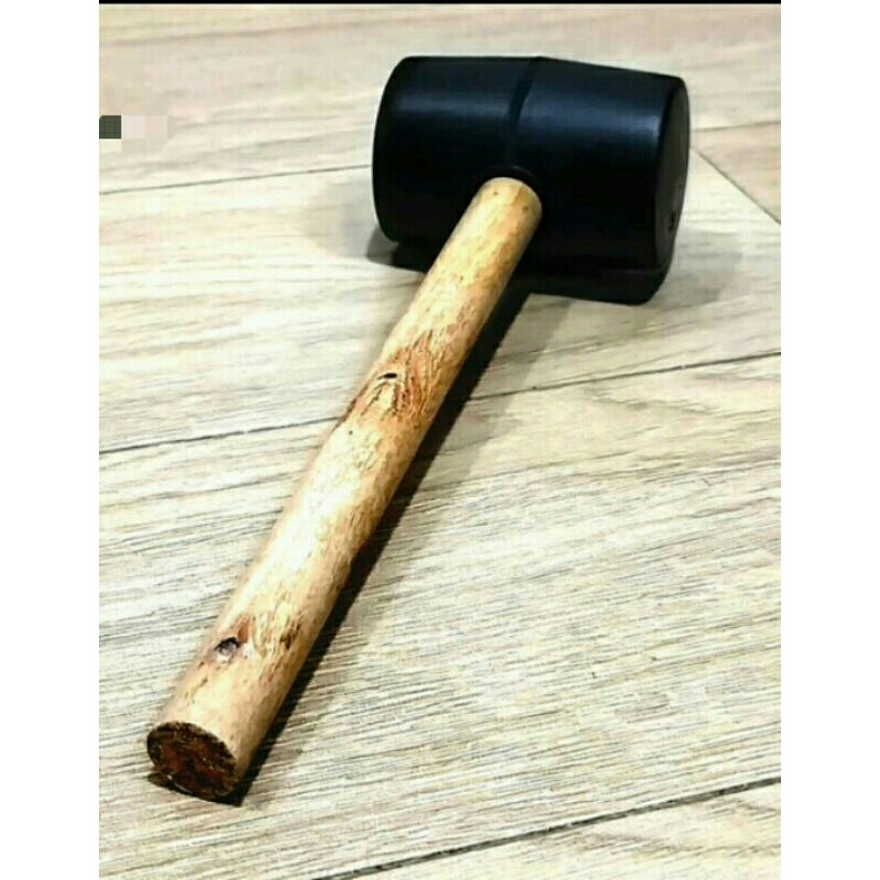 Jual PALU KARET HITAM GAGANG KAYU UKURAN XL DETAILS- PALU KARET GAGANG ...