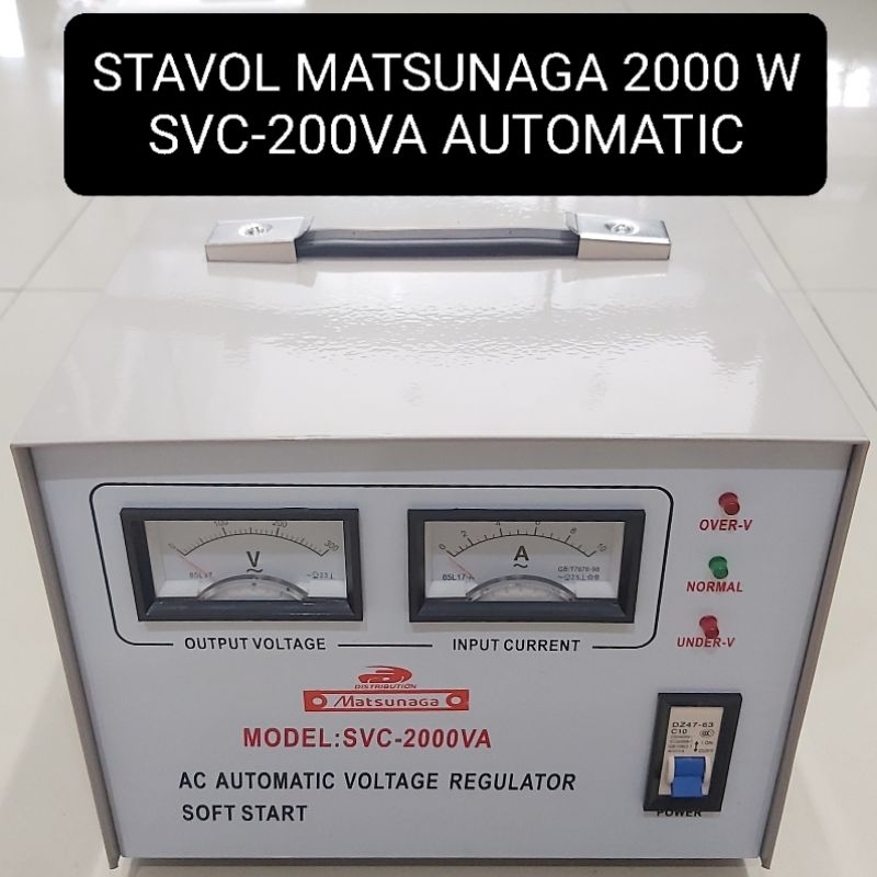 Jual MATSUNAGA Stavol 2000 Watt SVC-2000A Stabilizer | Shopee Indonesia