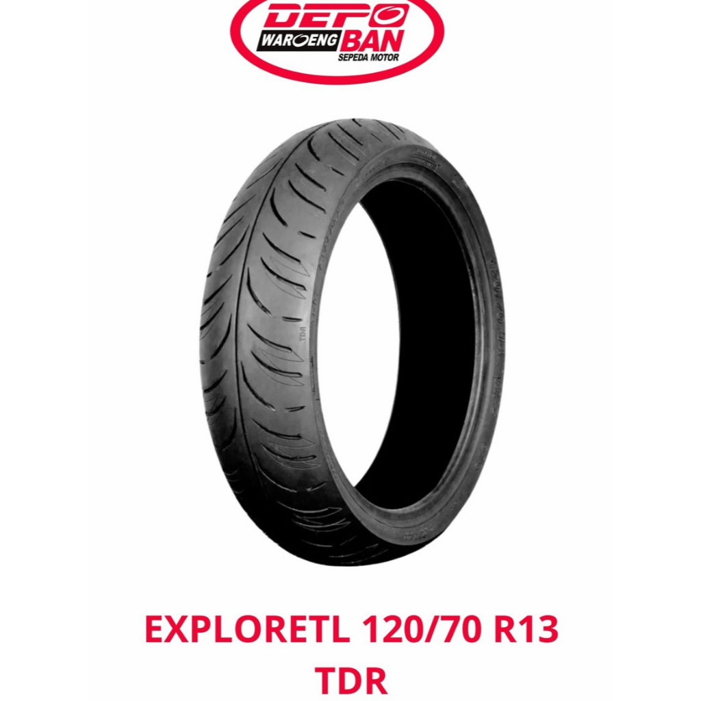 Jual BAN MATIC TUBLESS MERK TDR TYPE EXPLORE UKURAN 120/70 R13 ORIGINAL ...