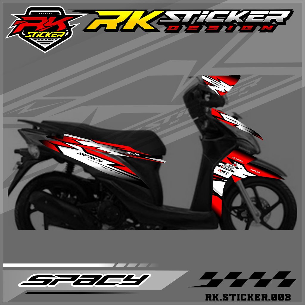 Jual Stiker Motor SPACY Sticker Striping Variasi Motor SPACY Desain ...
