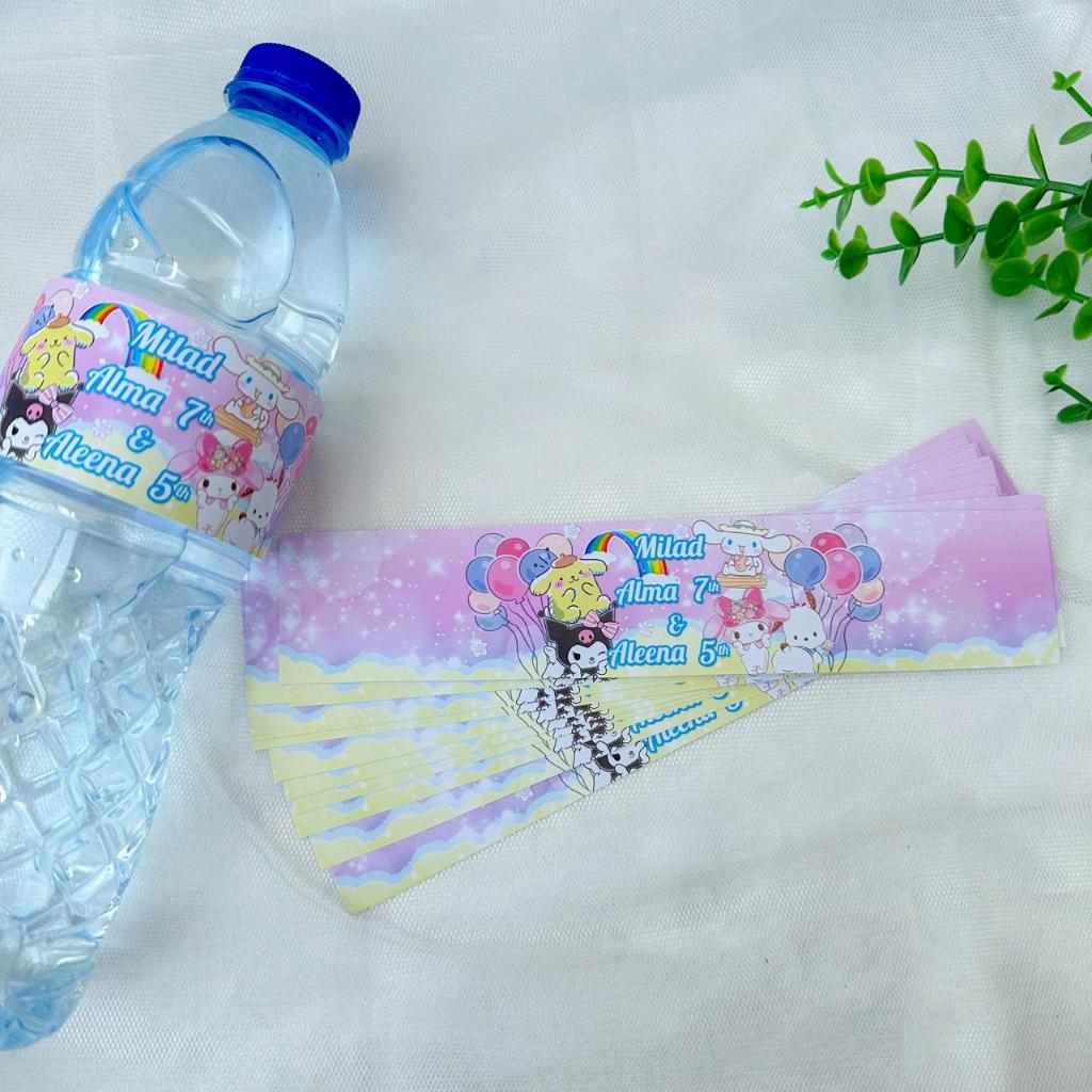 Jual Sanrio Cinnamoroll Kuromi Pompompurin Melody Label Aqua Botol ...