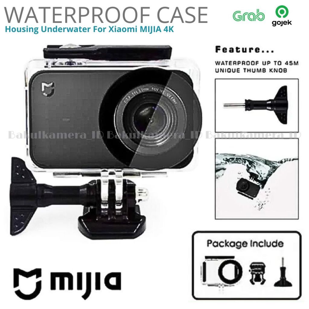 Jual Waterproof Case Housing Underwater For Xiaomi Mijia 4k Action ...