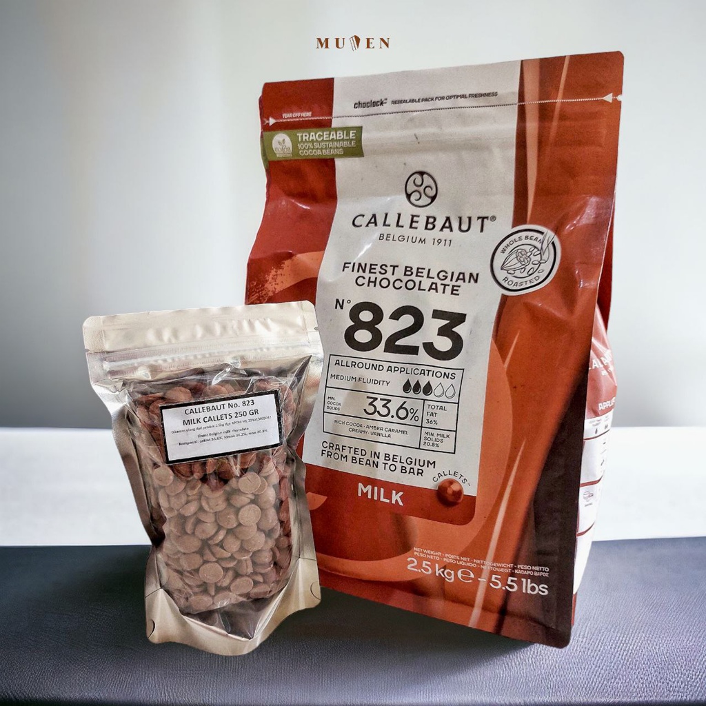 Jual CALLEBAUT 823 MILK CALLETS 250 GR | Shopee Indonesia