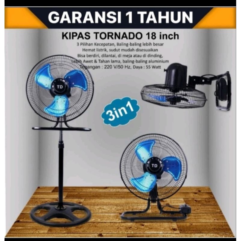 Jual kipas angin Tornado 3in1 18 inc / kipas Rinrei 18 inc | Shopee Indonesia