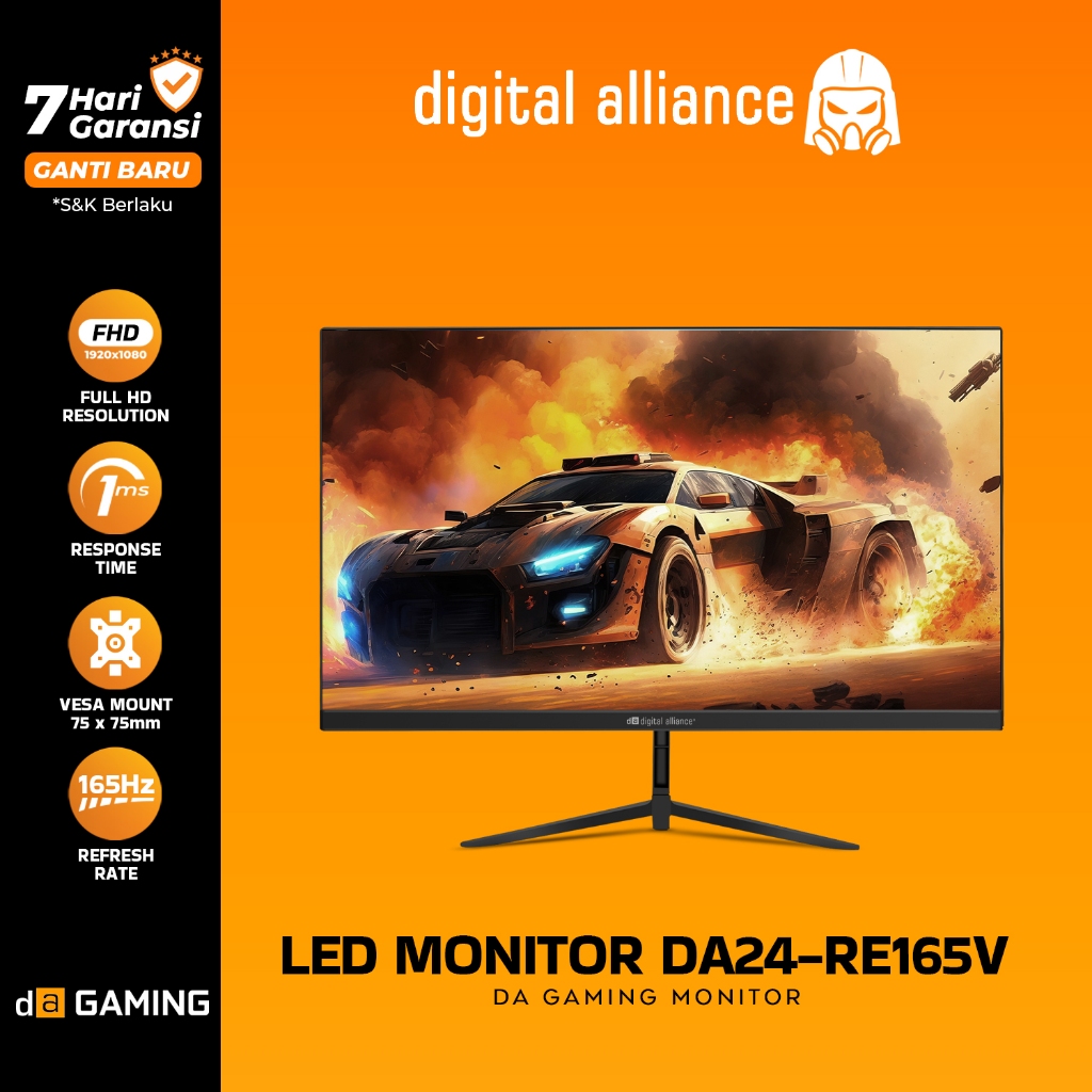 Jual Monitor LED Digital Alliance 24" Inch 1080p FHD IPS 165Hz 1ms ...