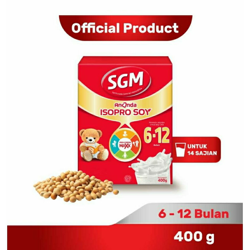Jual SGM SOYA ISOPRO 6 - 12 Bulan Susu Formula Bayi | Susu Kedelai Soya ...