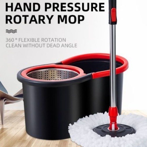 Jual Spin Mop alat pel tanpa peras Rotasi 360 Derajat / Alat Pel ...