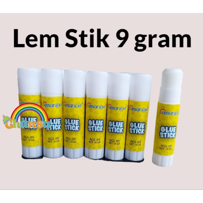Jual Lem Stick Murah / Glue Stick 9 gr Amanda / Lem Putar / Lem Stik ...
