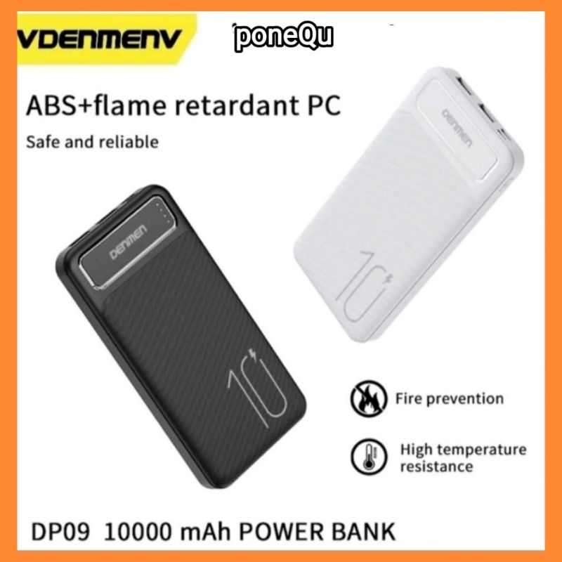 Jual Denmen Powerbank DP09 10000 mAh Portable input tipe C | Shopee Indonesia