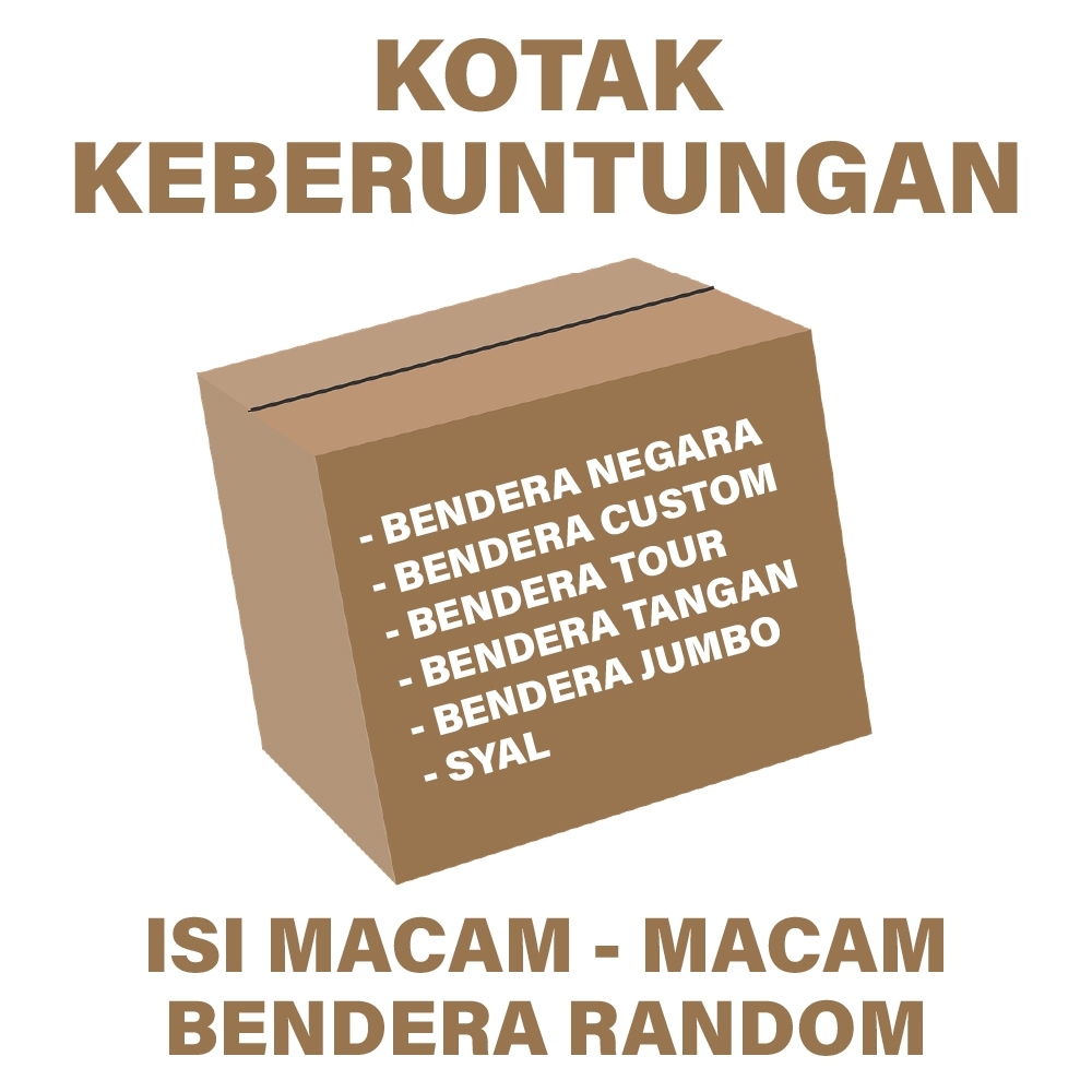 Jual Nazhifa Printing - Bendera Kotak Keberuntungan ( Isi Random Macam ...