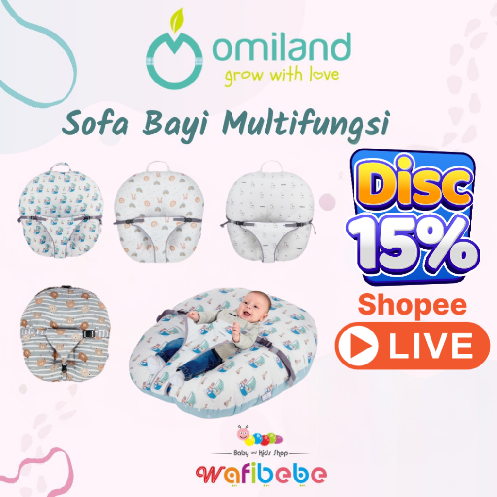 Jual Omiland Sofa Bayi Multifungsi Kasur Bayi Newborn Premium Tebal ...