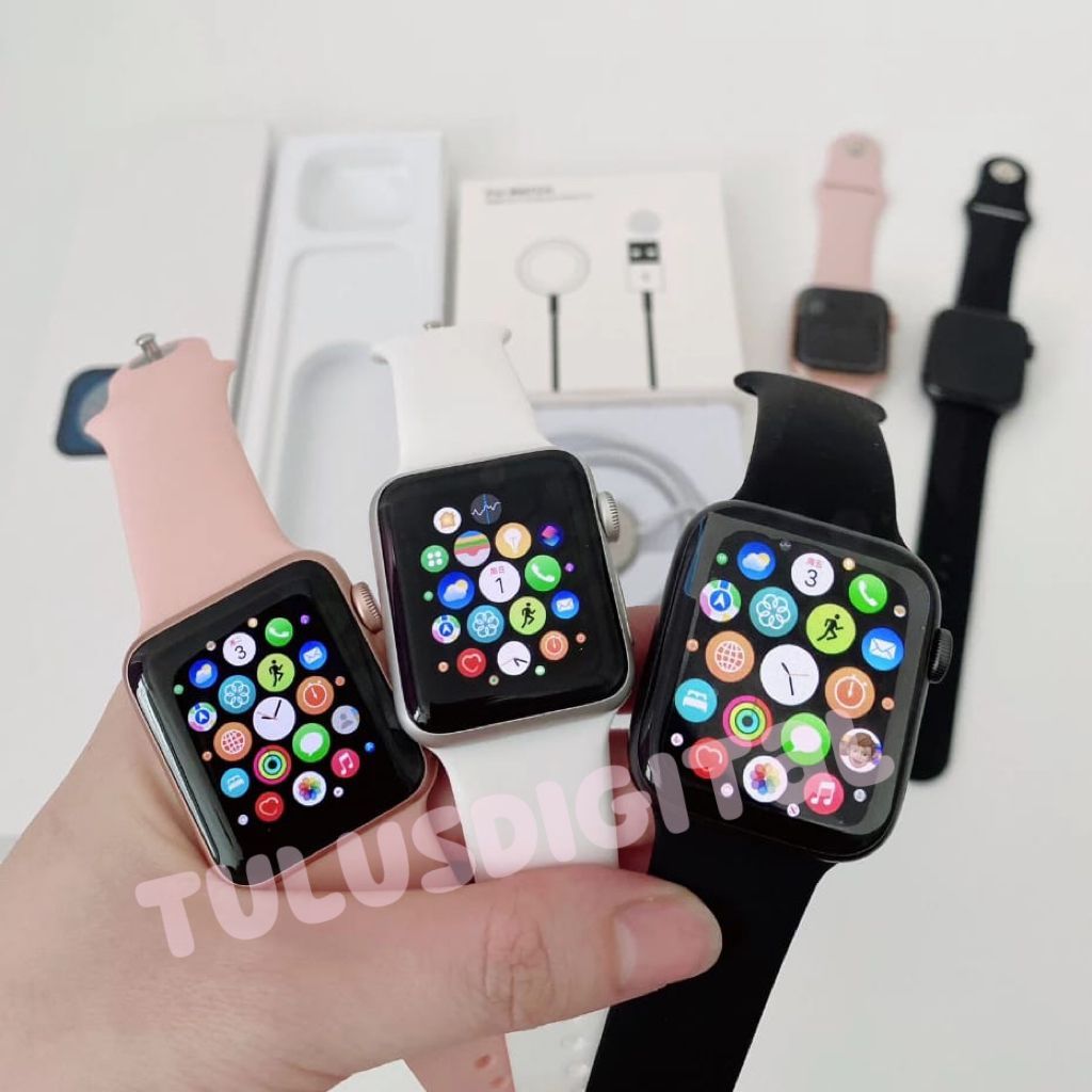 Jual Apple Watch Seri 3,4,5,6,SE1,SE2 38/42/40/44MM Stainless Steel Second 100% Original Ex ...