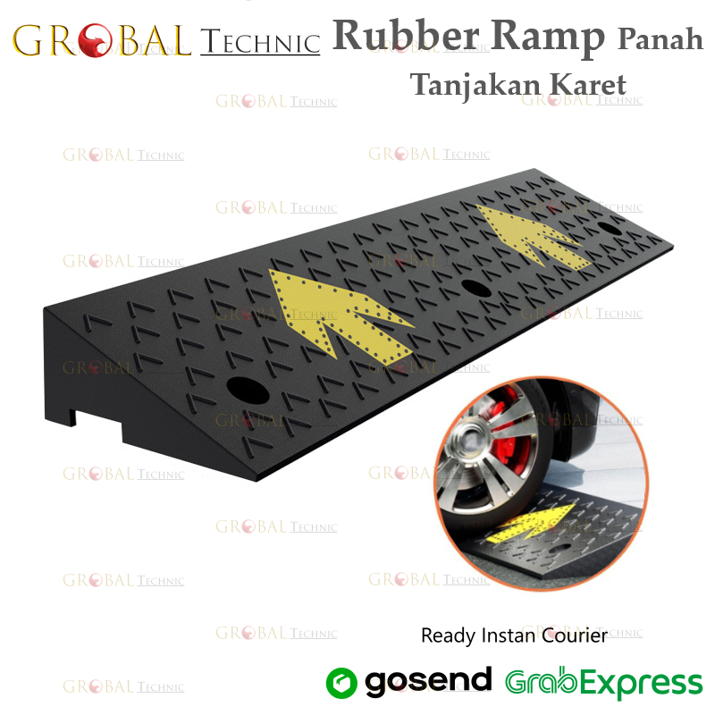 Jual Safety Rubber Ramp Arrow / Tanjakan Karet Rubber Alas Pijakan ...