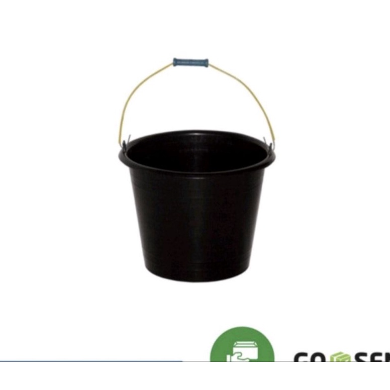 Jual Langsung Beliii Ember Cor 22 cm JUMBO BESAR Plastik Hitam Timbo ...