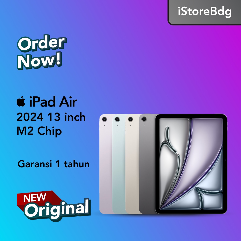 Jual iPdd Air 2024 13 inch M2 Chip 128GB 256GB 512GB 1TB | Shopee Indonesia
