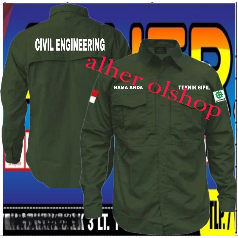 Jual kemeja tactical CIVIL ENGINEERING baju tactical CIVIL ENGINEERING ...