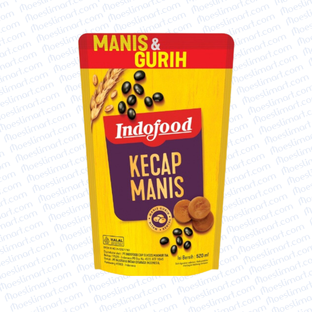 Jual Indofood Kecap Manis Refill 520 ml | Shopee Indonesia