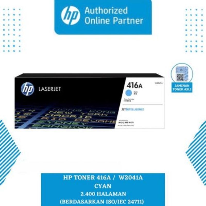 Jual Toner hp laserjet 416A W2041A cyan original | Shopee Indonesia