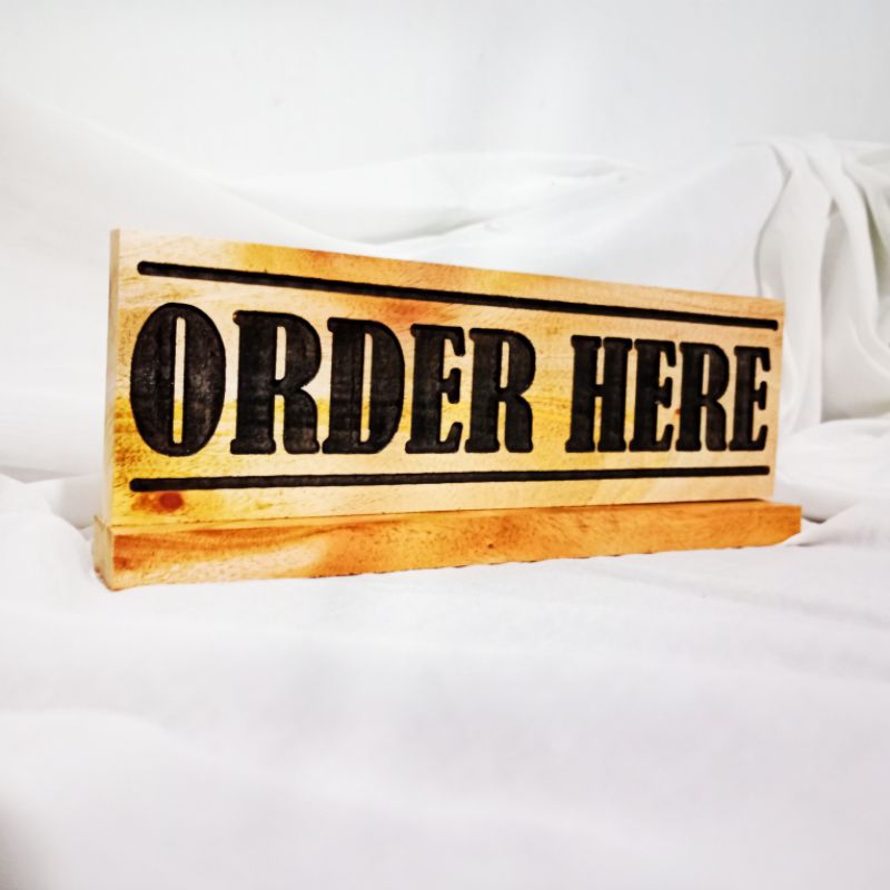 Jual Signboard Papan Nama Meja ukir ORDER HERE bahan kayu | Shopee ...